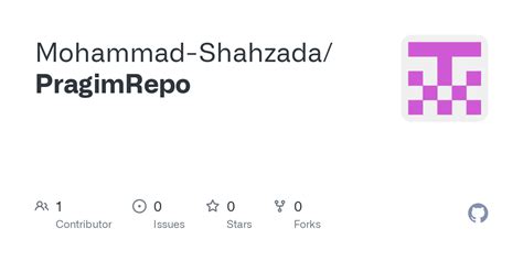Github Mohammad Shahzada Pragimrepo