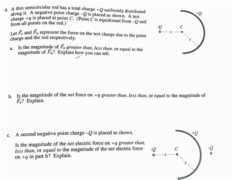 Solved 4 A Thin Semicircular Rod Has A Total Charge Q