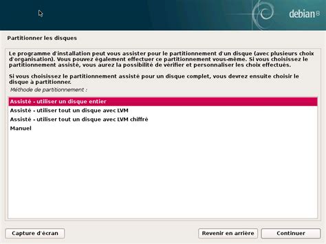 Installation Linux Debian Linux Administration