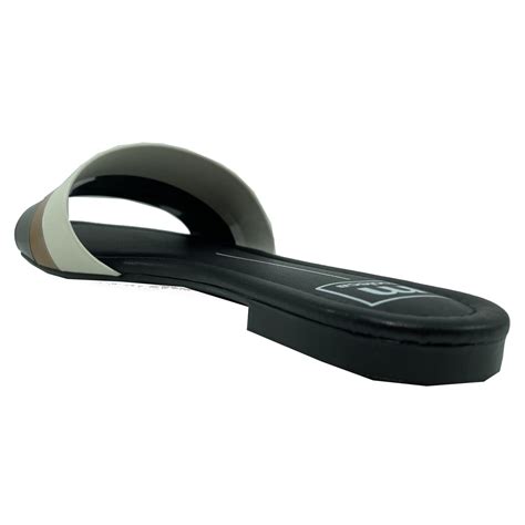 Rasteira Slide Moleca Listrada Preto Compre Agora Cabana Magazine