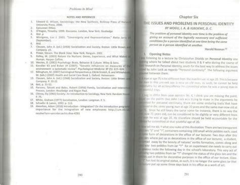 Pdf Issues And Problems Of Personal Identity