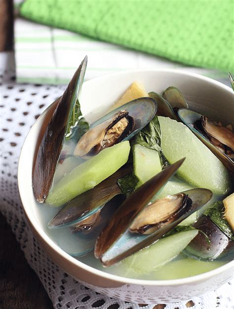 Tinolang Tahong Mussels In Ginger Soup The Peach Kitchen