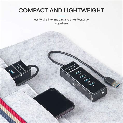 Usb Hub 30 5gbps 4 Ports Super Speed Computer Per Grandado