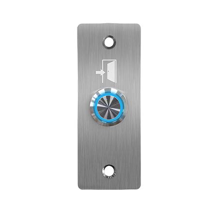 Acti PPSH 0102 LED Stainless Steel Push Button Silver CCTV NET
