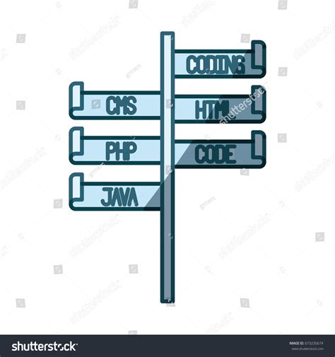 Blue Shading Silhouette Bar Programming Languages Stock Vector Royalty