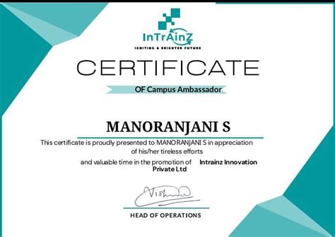 manoranjani selvakumar on linkedin campusambassador innovation