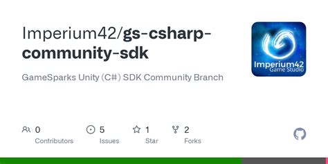 github imperium42 gs csharp community sdk gamesparks unity c sdk