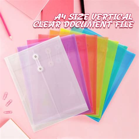 Kaki Jimat A4 Size Rope Document File Stationery School Office Case