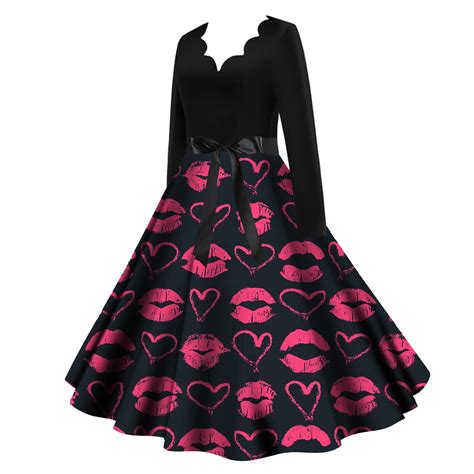 Christmas Dresses For Women Pink Long Sleeve Dress For Women