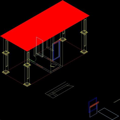 Security Checkpoint DWG Block For AutoCAD Designs CAD