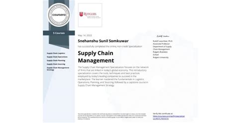 Snehanshu Somkuwar On Linkedin Supplychainmanagement Engineering
