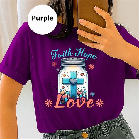 Faith Hope Love Unisex T Shirt Christelijk Religieus Tshirt