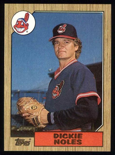 1987 Topps 244 Dickie Noles Cleveland Indians Baseball