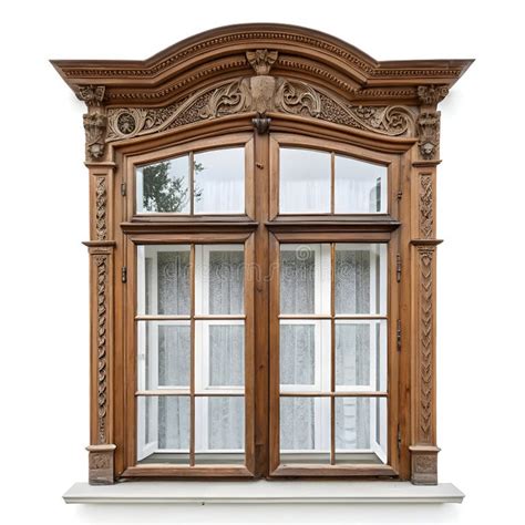 Classic Window Isolated On White Background Stock Illustration Illustration Of Interiordesign