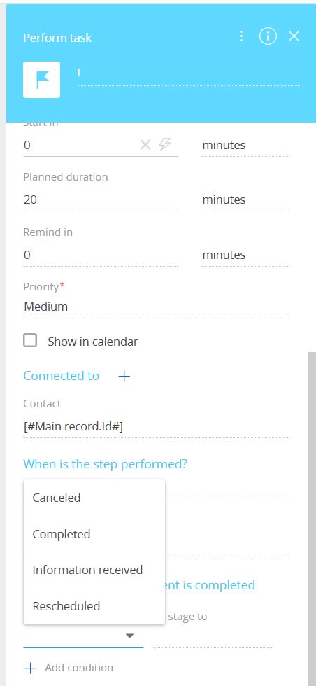 Modify Result Options In Creatio Perform Task Community Creatio