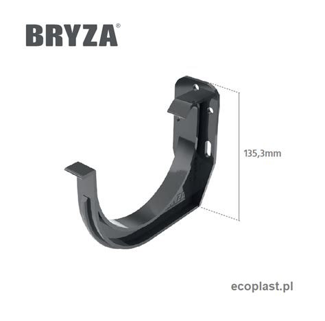 BRYZA PVC miedziany Uchwyt rynnowy mm DOCZOŁOWY ECOPLAST