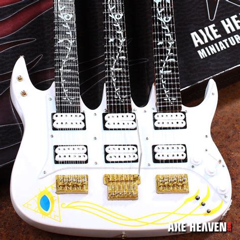 Steve Vai Signature Jem Triple Neck Miniature Guitar Replica Collectib