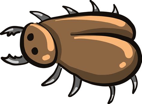 Small Cockroach Illustration Vector On A White Background 13739299