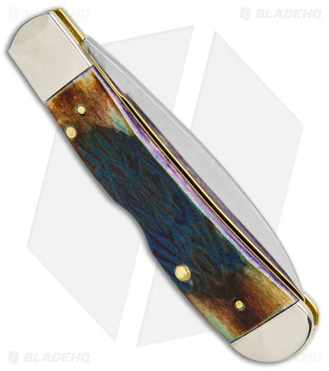 Case Tribal Lock Knife 4125 Burnt Purple Bone Tribal Jig Tb612010l