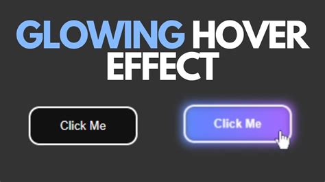 How To Create A Glowing Button Effect On Click Html And Css Only Youtube