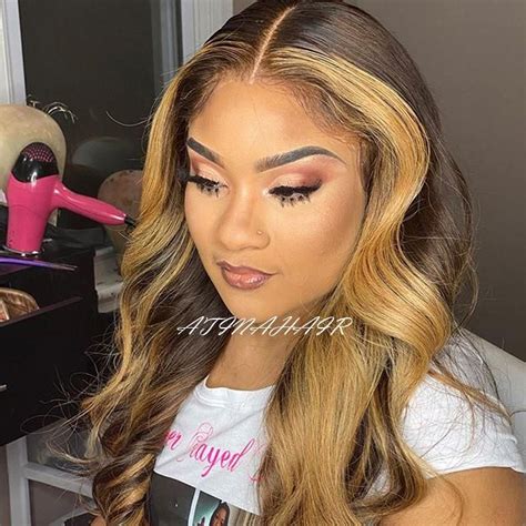 Highlight Body Wave 4x4 Closure Wig Virgin Human Hair Glueless Wigs A