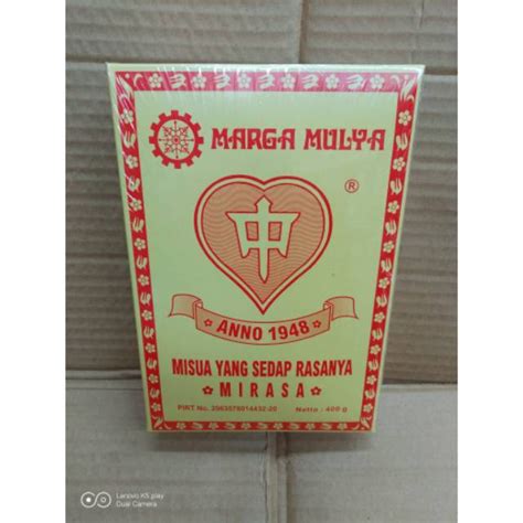 Jual Misua Cung Mirasa Cap Marga Mulya 450 Gram Misua Kotak Tjung