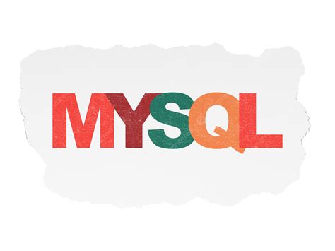 Database Concept Mysql On Torn Paper Background Paper Programming
