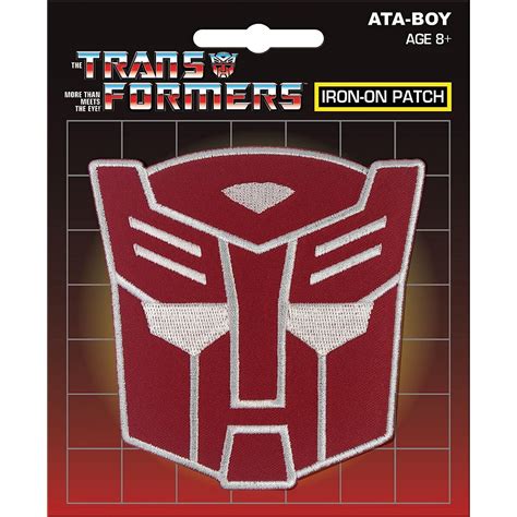 Transformers Red Helmet Insignia Patch Autobots Leader Optimus Prime Embroidered Iron On
