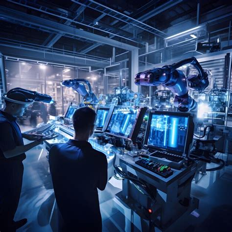 Premium Photo Merging Human Intelligence And Automatic Processes Ai