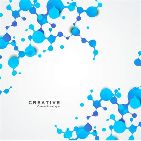 Premium Vector Abstract Molecules Structure With Connect Spherical Particles