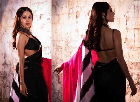 Hot Poses Of Nushrat Bharucha In Saree Filmy19