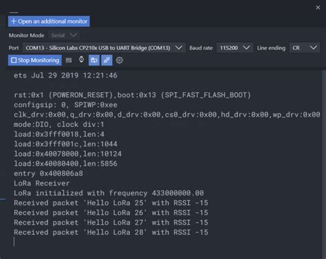 Interfacing Ra 01ra 02 Sx1278 Lora Modules With Esp32 Using Arduino