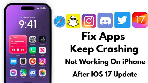 Apps Keep Crashing On Iphone After Ios 17 Update Apps Not Working In Iphone Fixed Ios 17