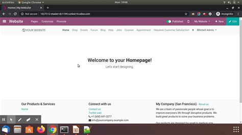 Odoo Website Show Hide Sign In In Odoo Website YouTube