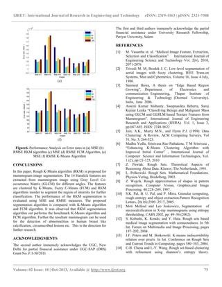 Mammogram Image Segmentation Using Rough Clustering PDF