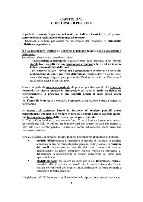 Concorso Di Persone Docsity