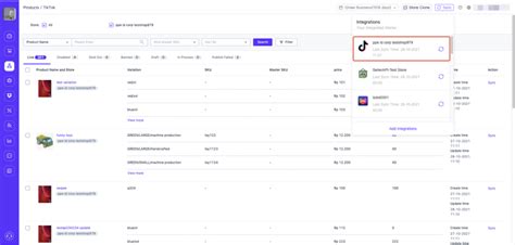TikTokProduct List Tiktok Price Management Binding Master SKU Ginee