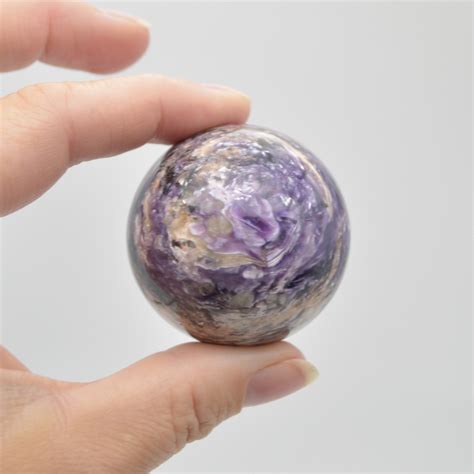 Charoite Crystal Sphere Ball 115 Grams 4cm 03 Calder Crystals