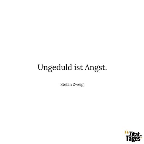 Ungeduld Ist Angst Stefan Zweig