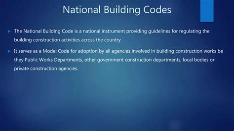 Specification Codes And Standards Idppm Pptx