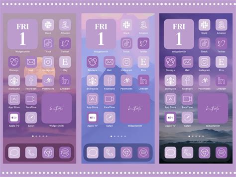 Purple Aesthetic Ios App Icons 300 Iphone Ios 14 Aesthetic Etsy Uk