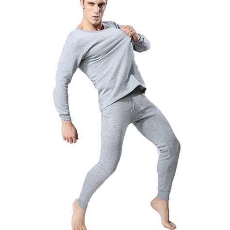 Autumn Winter Men Long Johns Thicken Mens Thermal Underwear Sets Plus