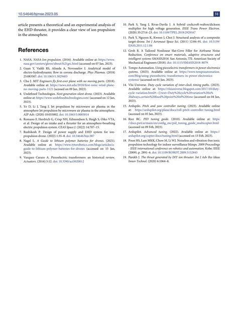 design and optimization of ion propulsion drone pdf physics science