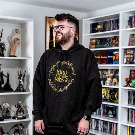 The Lord Of The Rings The One Ring Hoodie Black Elbenwald