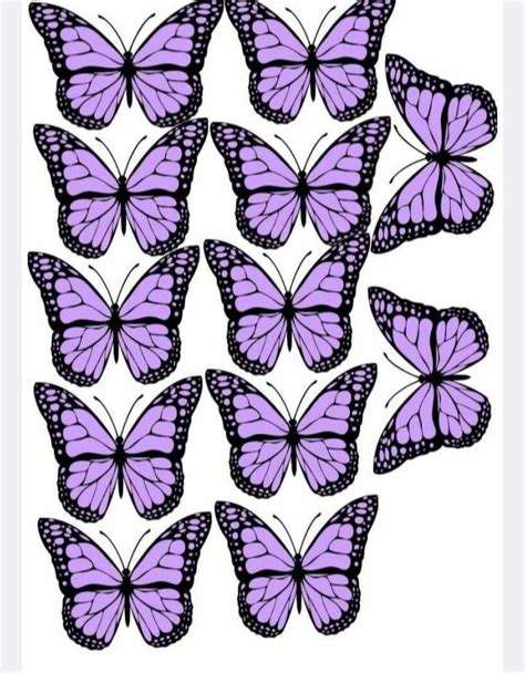 Mariposas Para Ramo Butterfly Template Purple Butterfly Butterfly