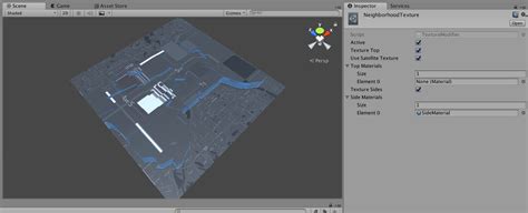 Satellite Texture Top Material Of Texturemodifier Is Distorted And