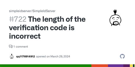 The Length Of The Verification Code Is Incorrect · Issue 722 · Simpleidserversimpleidserver