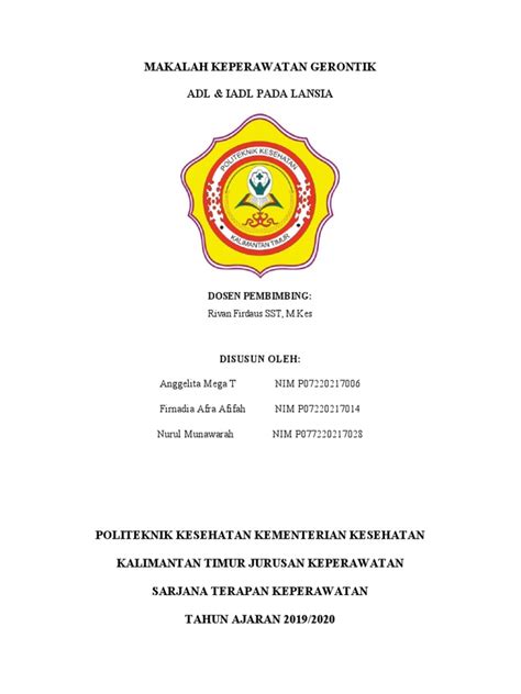 Adl Iadl Pdf Pdf