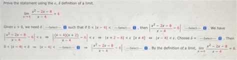 solved prove the statement using the ϵ δ definition of a