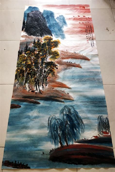 东岳太湖境，樊大牛山水画 知乎